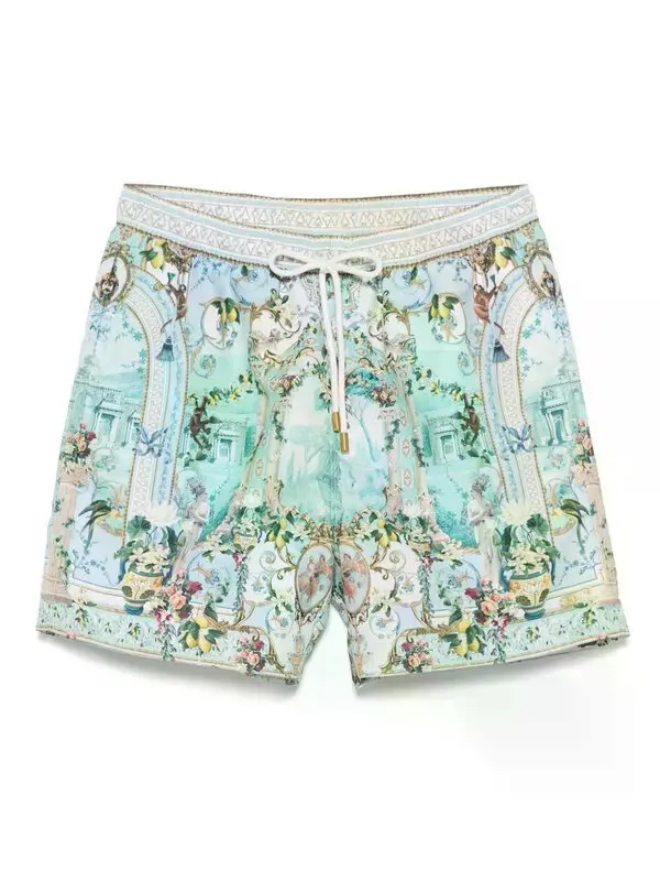 Camilla Graphic-print Swim Shorts