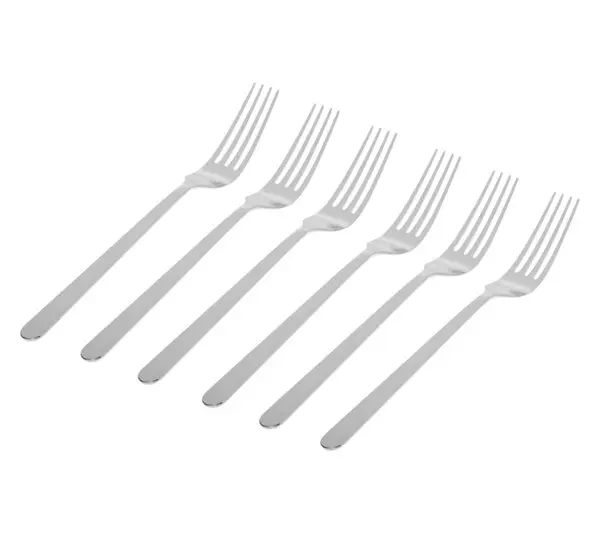 GODINGER Set Of 6 Lola Matte 18/0 Ss Salad Fork S