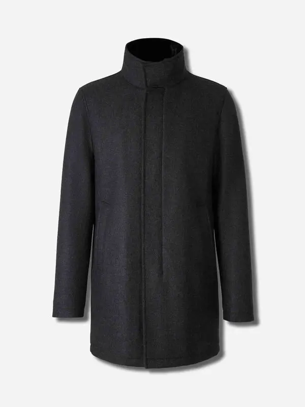Herno Long Coat - Antracite Grey