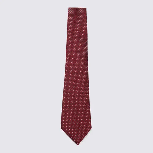 Canali Patterned Wool Neck Tie - Multicolor