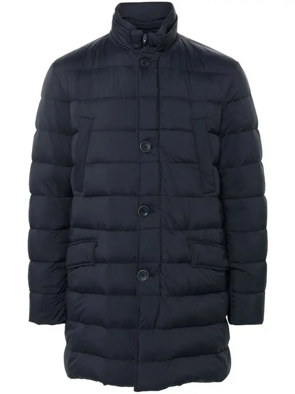 Herno Waterproof Slim Fit Coat - Blue