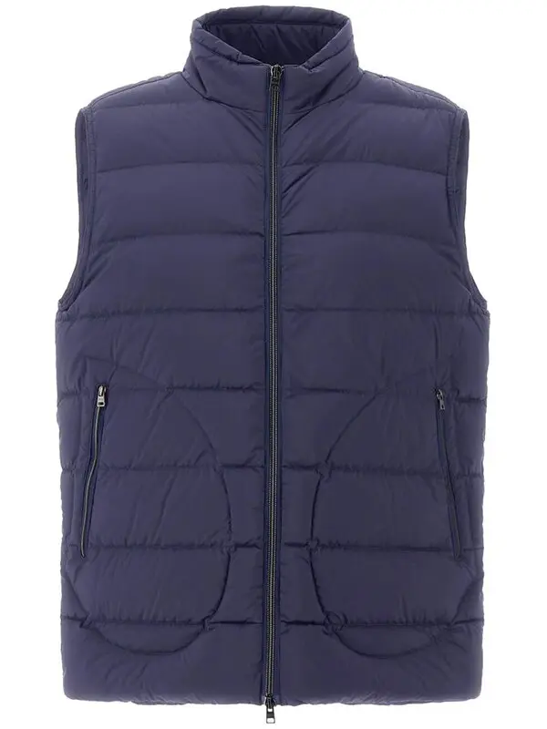 Herno Recycled Nylon Microfiber Vest - Blue