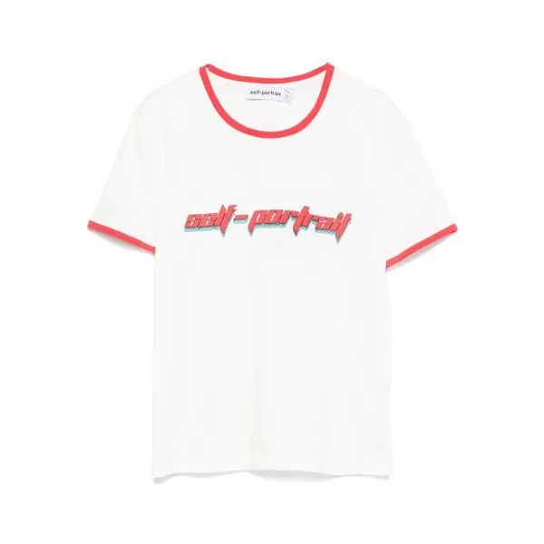 SELF-PORTRAIT Crew Neck T-shirt