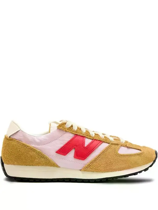 NEW BALANCE 471 Suede And Nylon Sneakers - Yellow