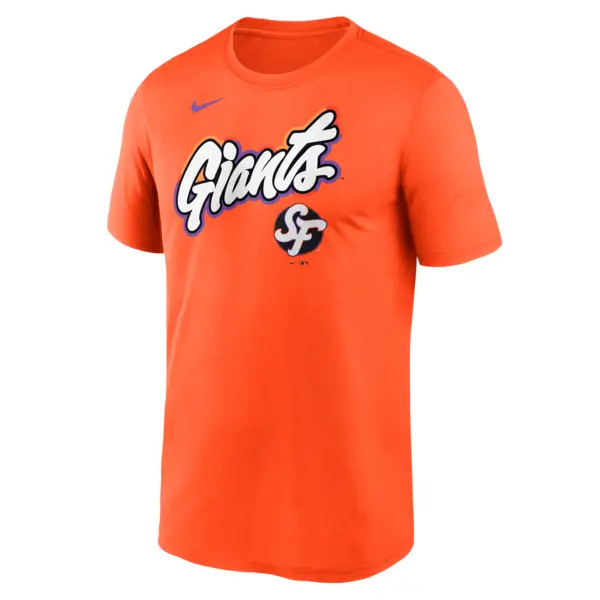 Nike San Francisco Giants City Connect Team Phrase Script Legend Dri-fit Mlb T-shirt