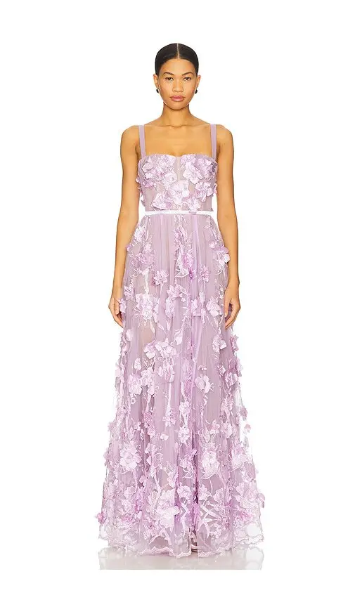 Bronx And Banco Anastasia Maxi Dress - Lavender