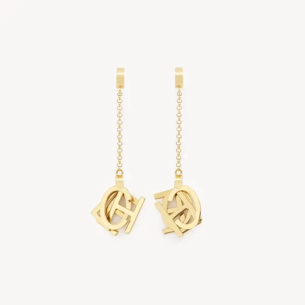 Chloé Letters Dangle Earrings
