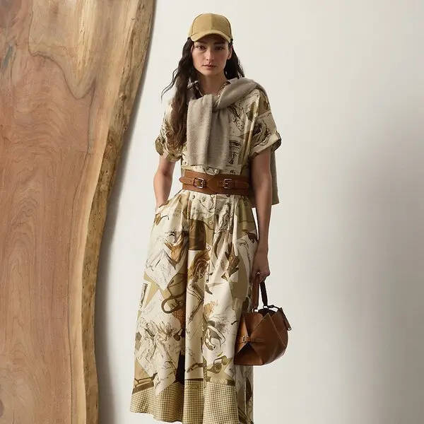 Ralph Lauren Diary-print Twill Donatella Day Dress