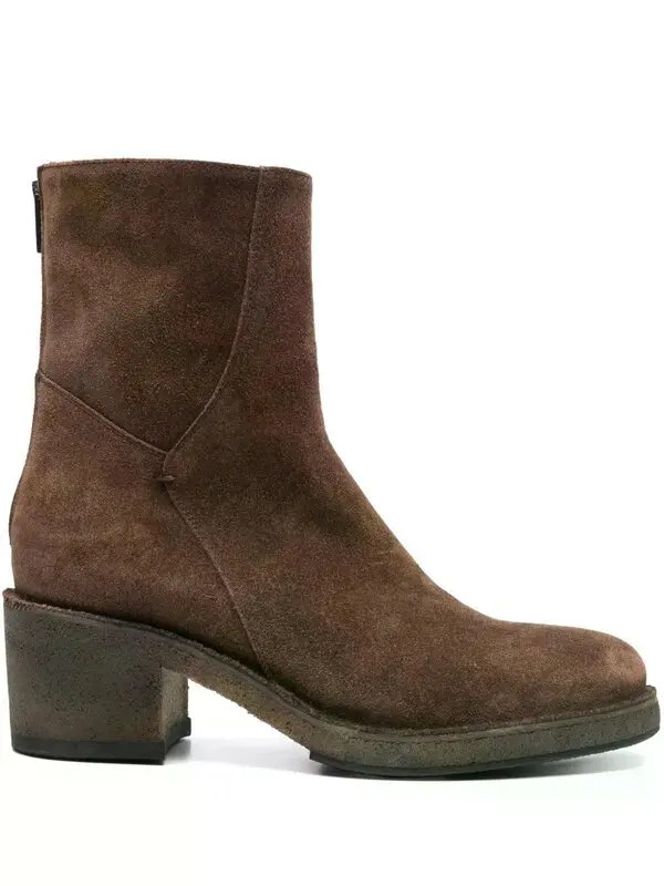 PANTANETTI 60mm Suede Boots - Brown