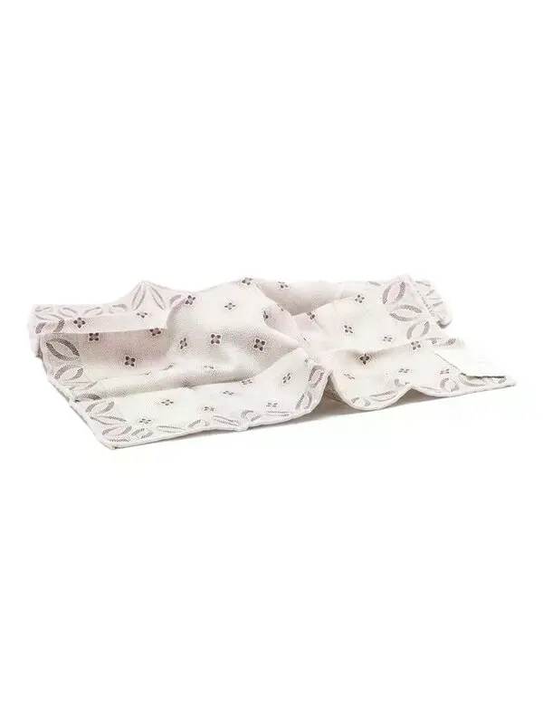 Brunello Cucinelli Geometric-print Pocket Square - Neutrals