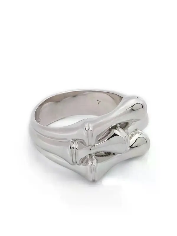 Eddie Borgo Bambu Signet Ring - Silver