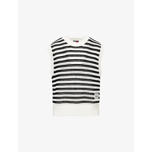 Tommy Hilfiger Apxgp Collection Open-knit Cotton Vest