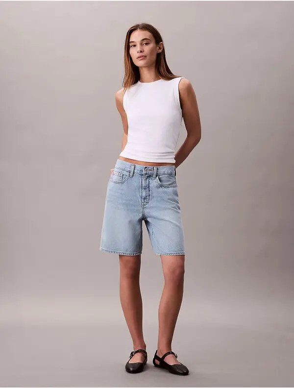 Calvin Klein Relaxed Bermuda Denim Shorts