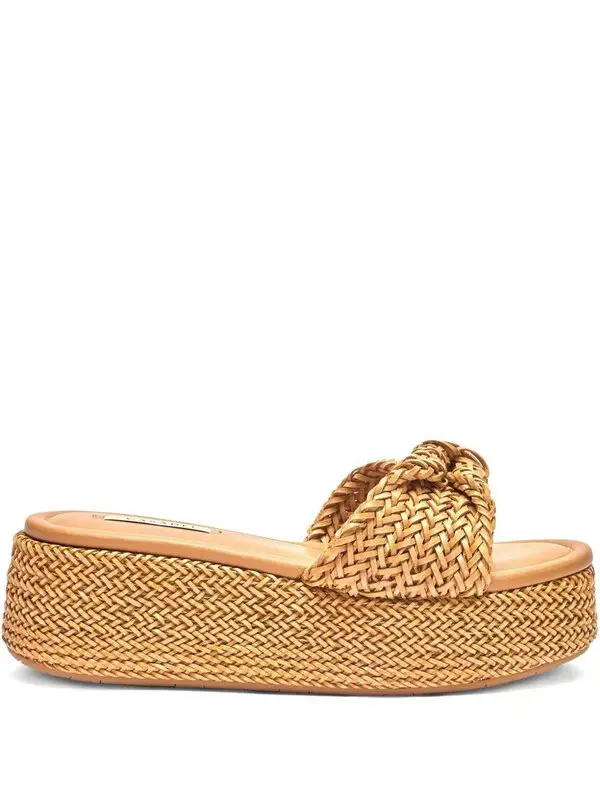 Casadei Braided Platform Sandals