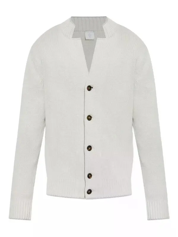 Eleventy Fine-knit Cardigan - Neutrals