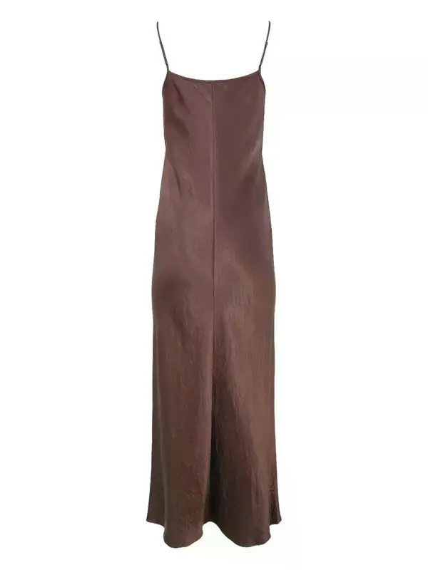 Vince Satin Slip Dress - Brown