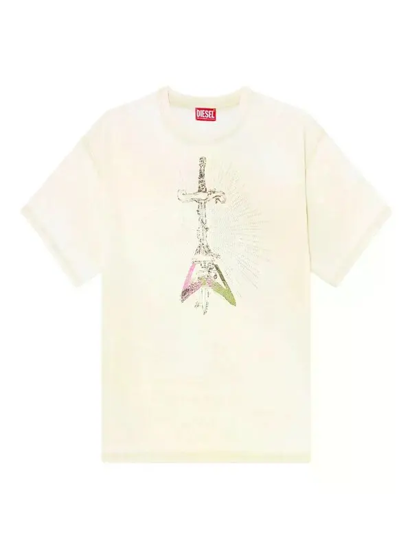 Diesel T-box-t18 Graphic-print Oversized T-shirt