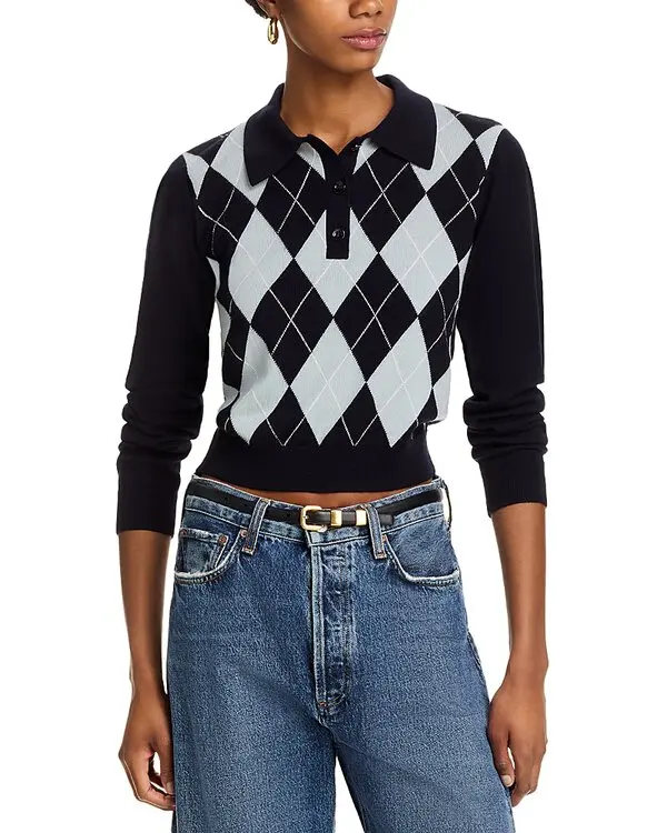 FRAME Argyle Polo
