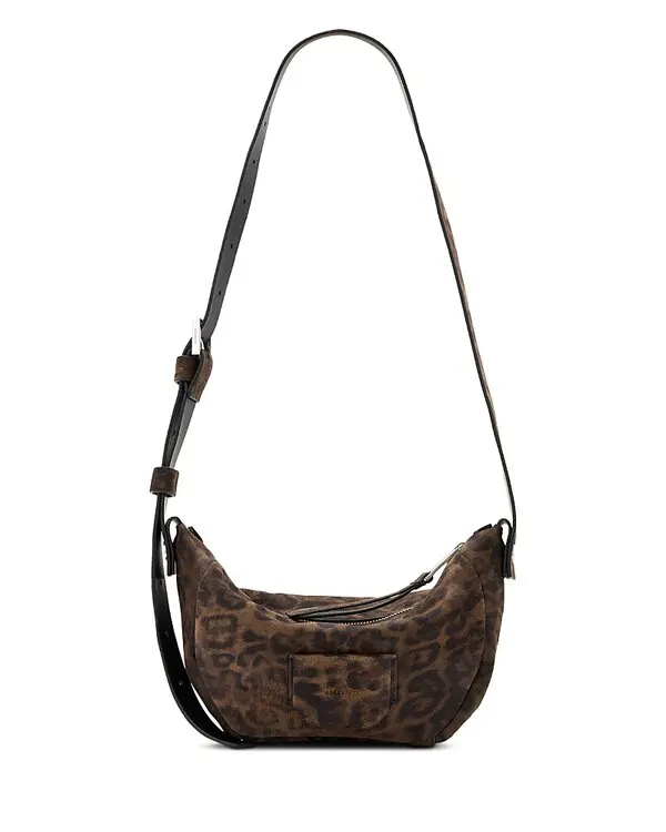All Saints Madea Leopard Print Crossbody - Leopard/brown