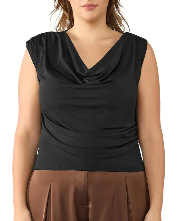 ESTELLE Dune Asymmetric Sleeveless Top