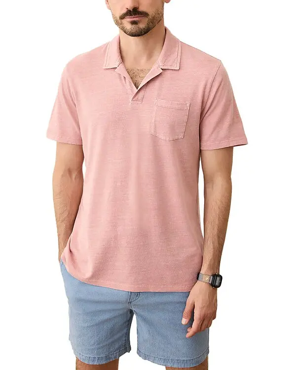 Marine Layer Hemp Cotton Resort Polo - Rosette