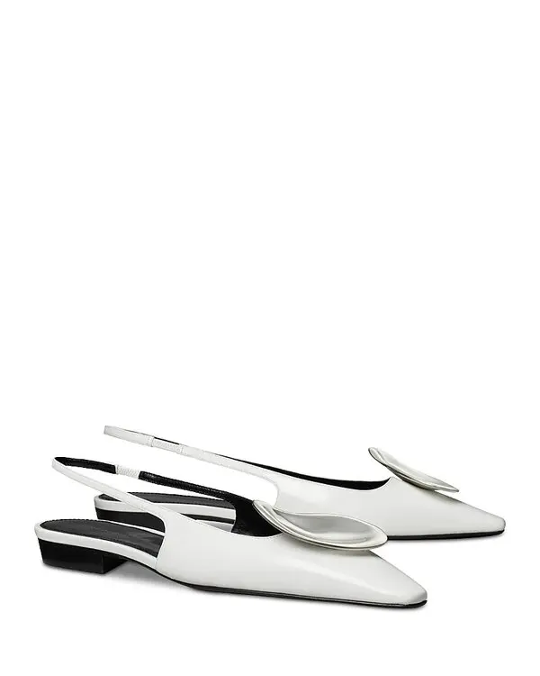 Tory Burch Patos Slingback Flats - Cloud