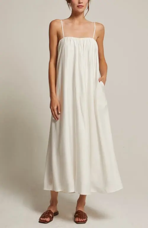 CRESCENT Bubble Tencel Midi Dress