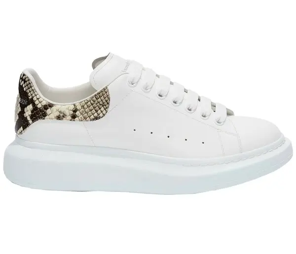 Alexander McQueen Oversized Sneakers - White/natural Python