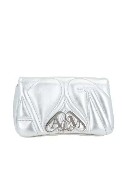 Alexander McQueen Mini Seal Clutch - Silver