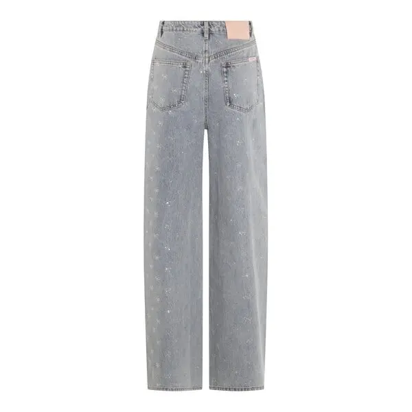 SELF-PORTRAIT Light Cotton Slim Jeans