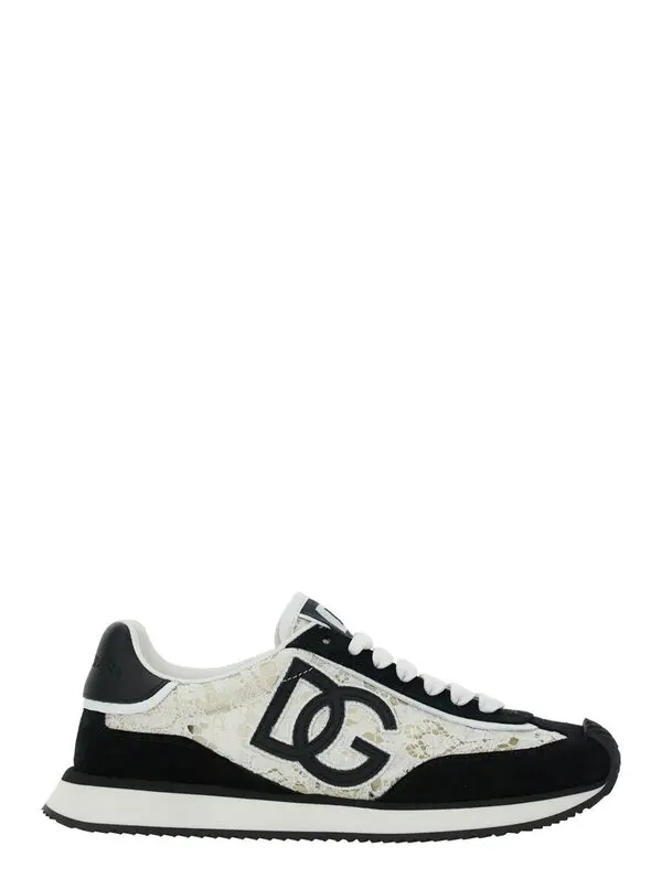 Dolce & Gabbana Lace Detail Low-top Sneakers