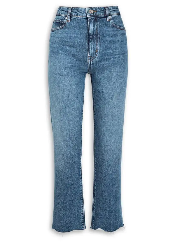 FRAME The Ruler Crop Straight-leg Jeans