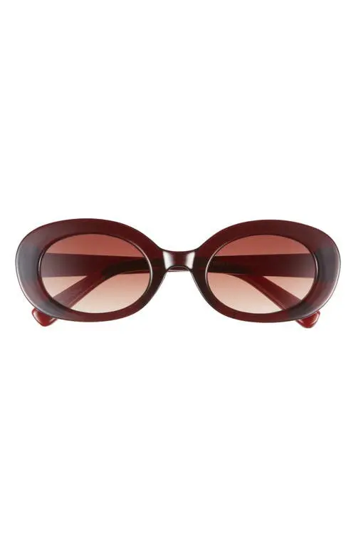 Bp. Oval Full Rim Sunglasses - Milky Brown