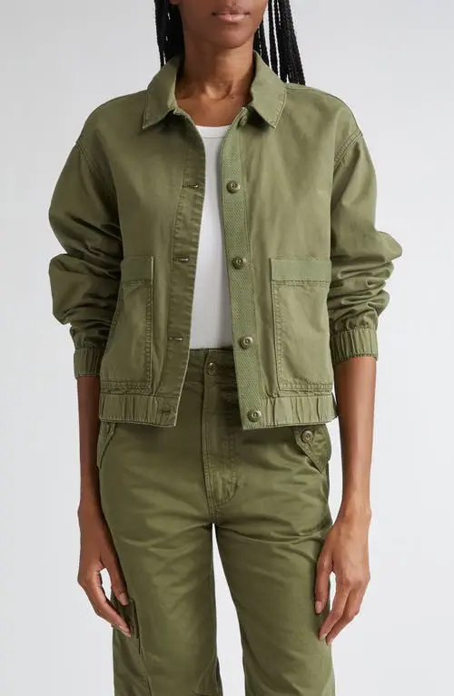 Veronica Beard Joyner Cotton Twill Shacket
