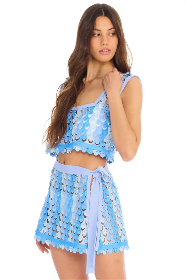 Allison Ocean Lace Sarong