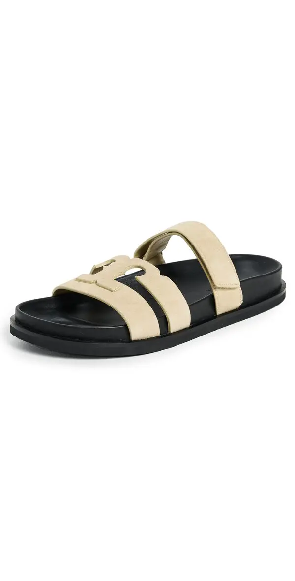 Tory Burch Ines Sport Slides - Praline/perfect Black