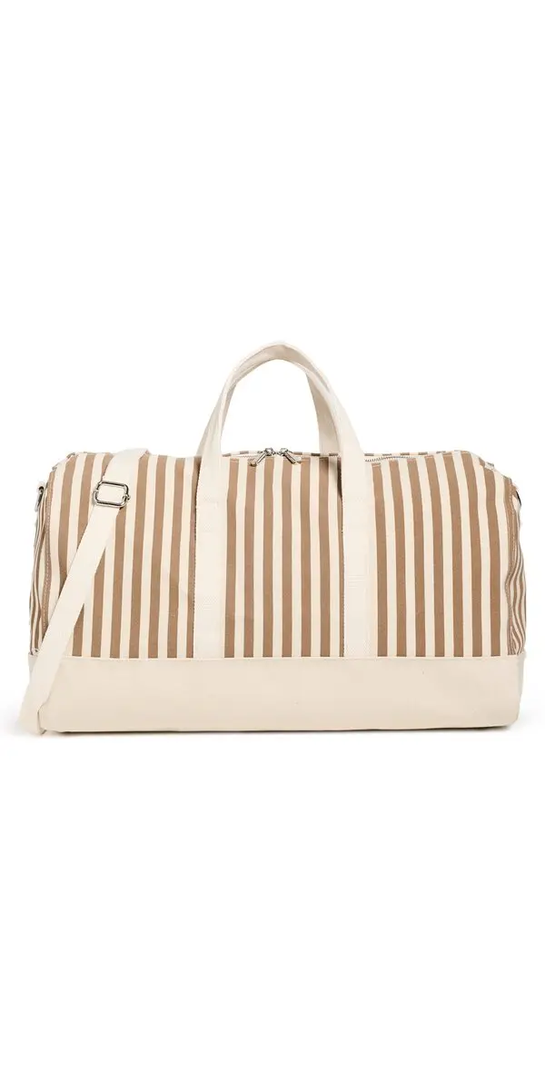 Kule Striped Duffle Bag - Sand/canvas Mini Stripe