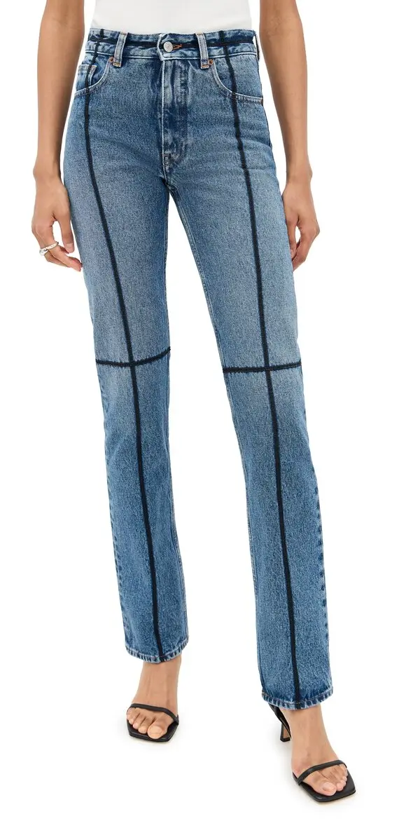 MAISON MARGIELA 5 Pocket Contrast Trim Pants
