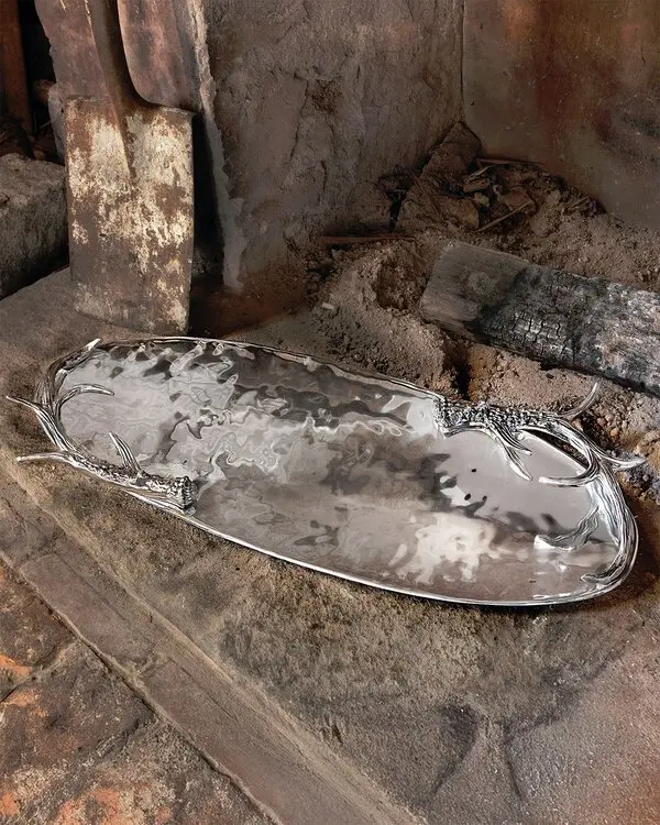 BEATRIZ BALL Western Antler Extra Large Oval Tray