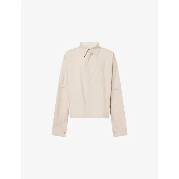 NOBLE & FRESH Oversized Stitched Woven Shirt