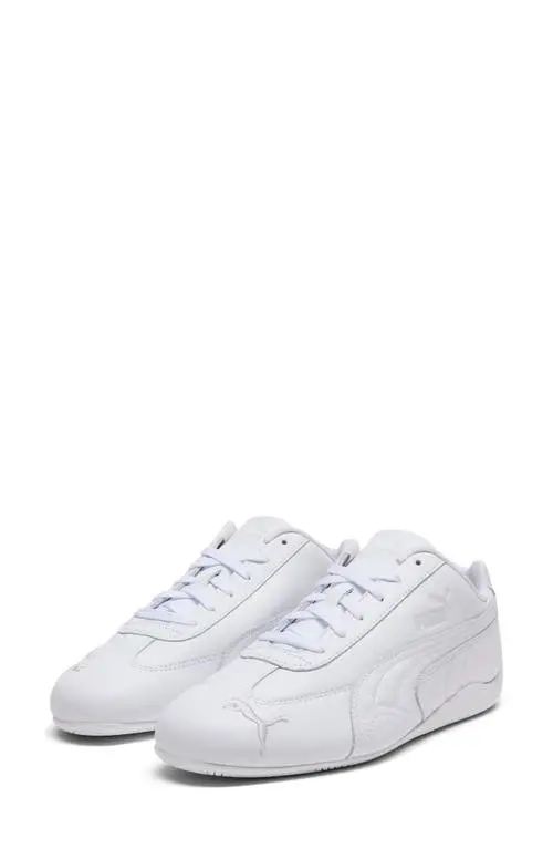 PUMA Speedcat Leather Sneakers - Puma White/feather Gray