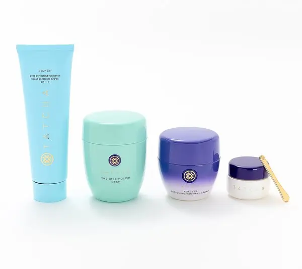 TATCHA 4-pc Ritual Ageless Face & Eye W/jumbo Silken Spf 35
