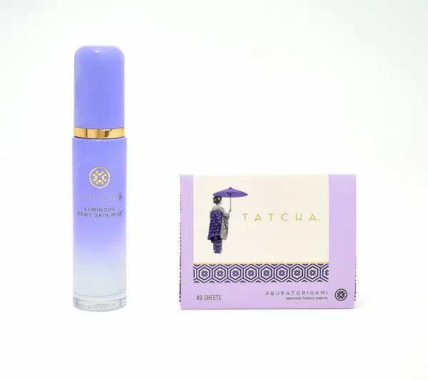 TATCHA Ad Dewy Skin Mist &40 Ct Blotting Papers Auto-delivery