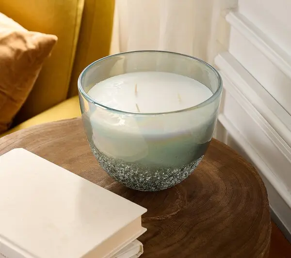 HOME REFLECTIONS As Is 45oz Iridescenttexture Glass Candle