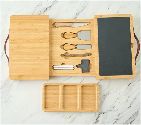 SERGIO'S Grand Charcuterie & Serving Board With Utensils