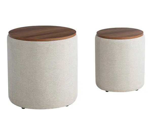 STUDIO LIVING Anderson Storage Ottoman Set
