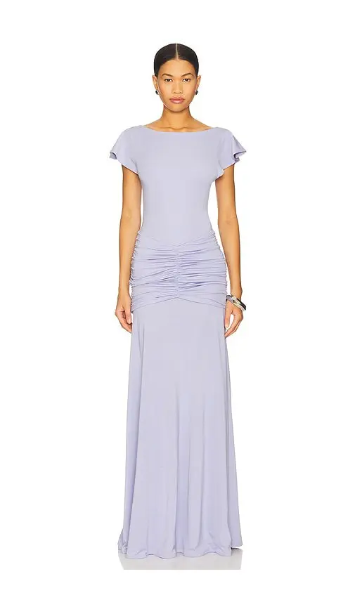OW X Gaia Maxi Dress - Periwinkle