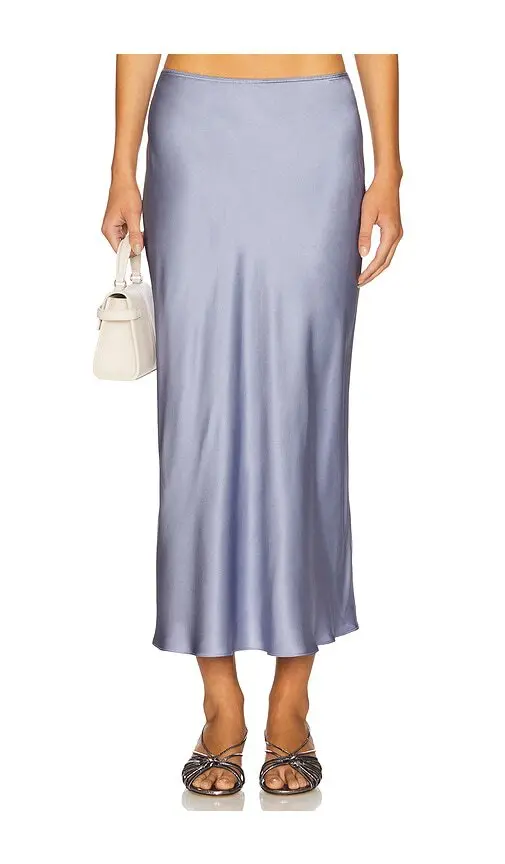 Sablyn Miranda Bias Cut Skirt - Dusty Periwinkle