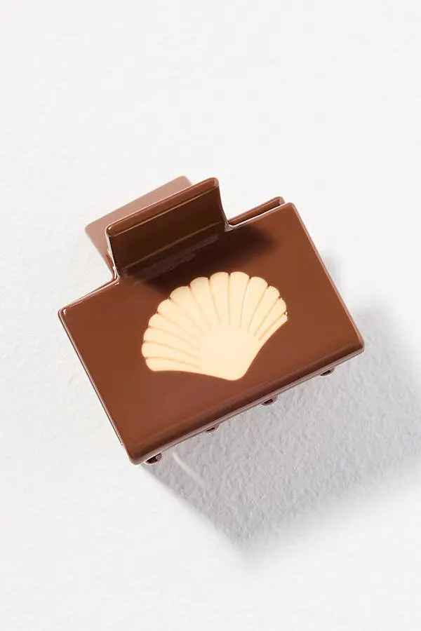 CASA CLARA Pia Icon Claw Clip - Deep Cocoa Shell