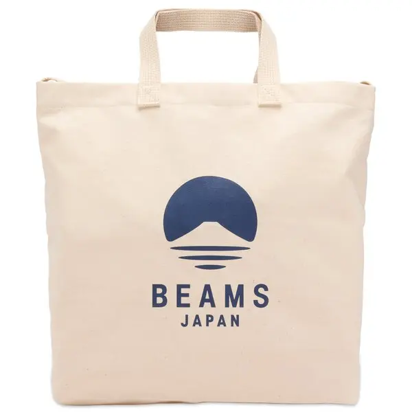 BEAMS 2 Way Canvas Tote Bag - Indigo